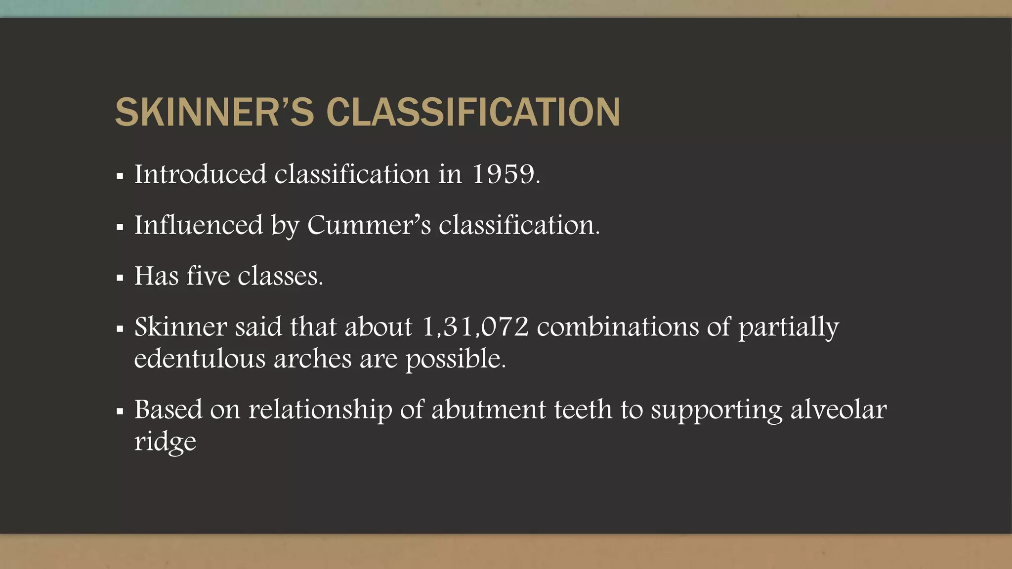 Classification of rpd (lecture) | PPSX