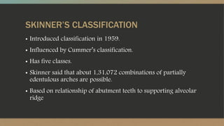 Classification of rpd (lecture) | PPSX