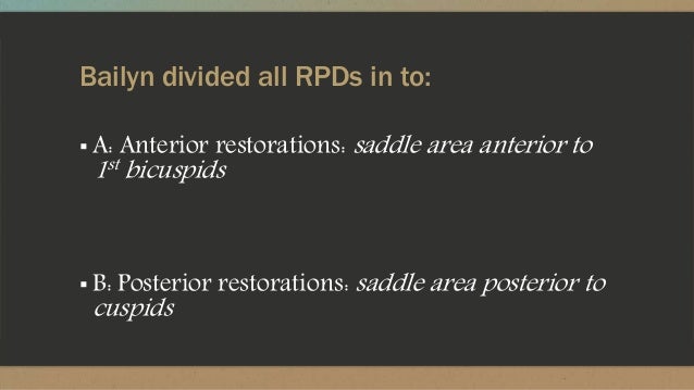 Classification of rpd (lecture)