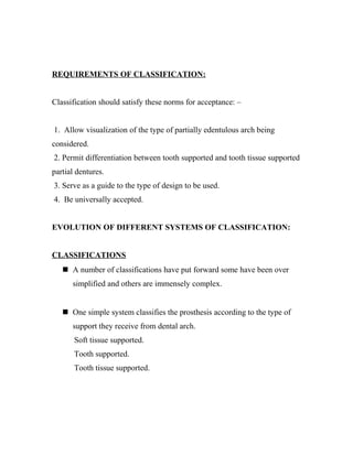 Classification of RPD/cosmetic dentistry course by Indian dental ...