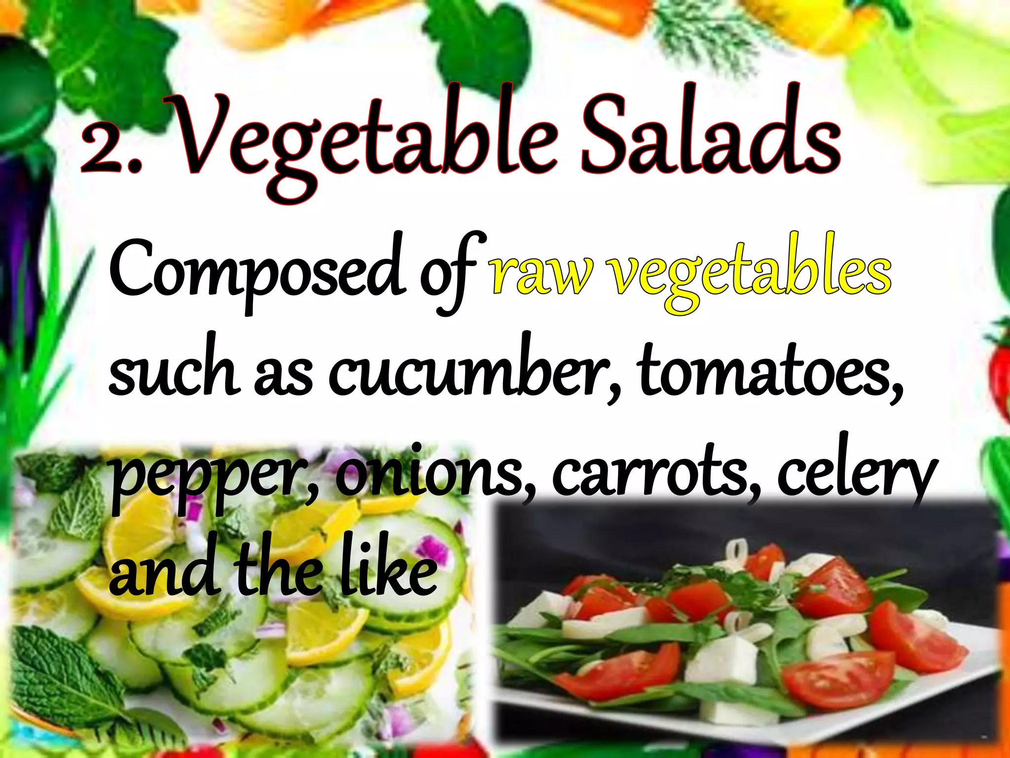 Classification of salad | PPTX