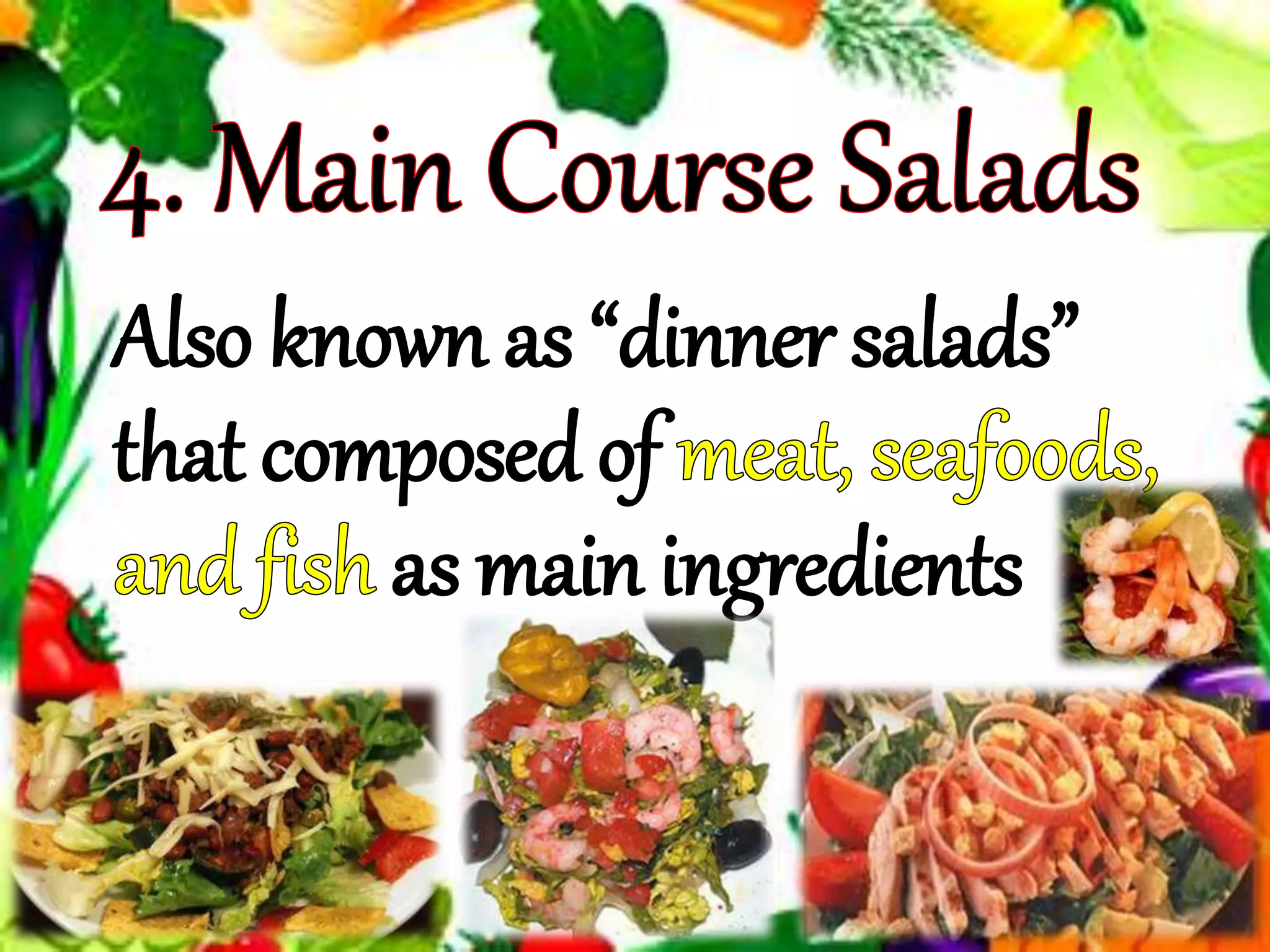 Classification of salad | PPTX