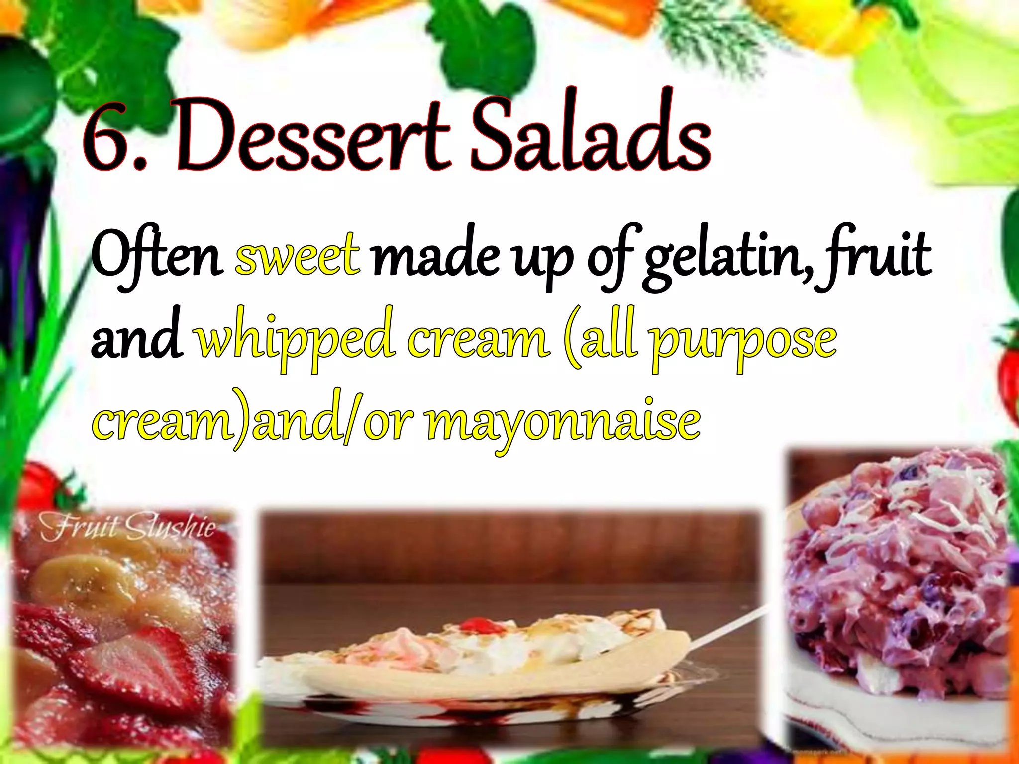 Classification of salad | PPTX