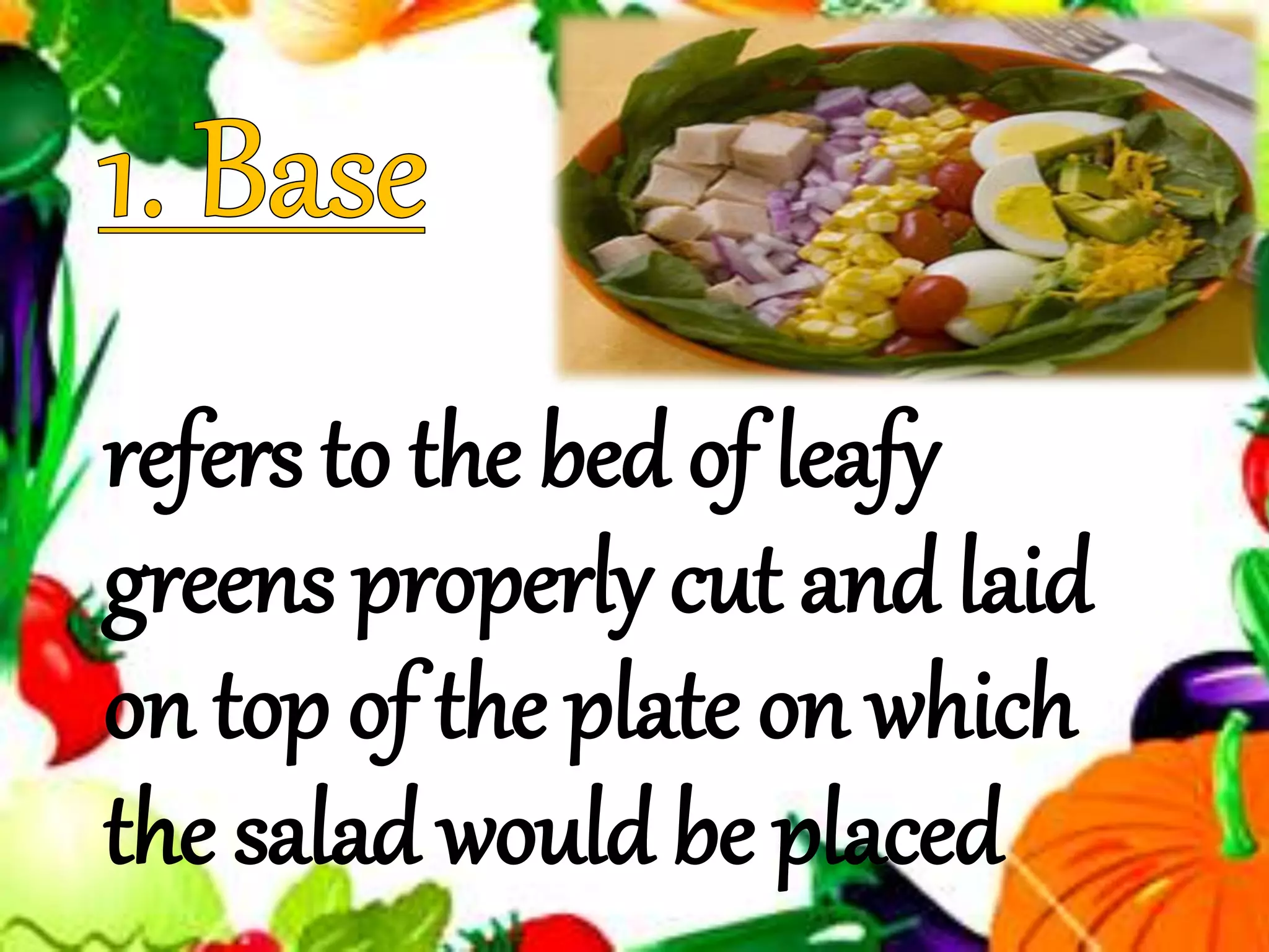 Classification of salad | PPTX