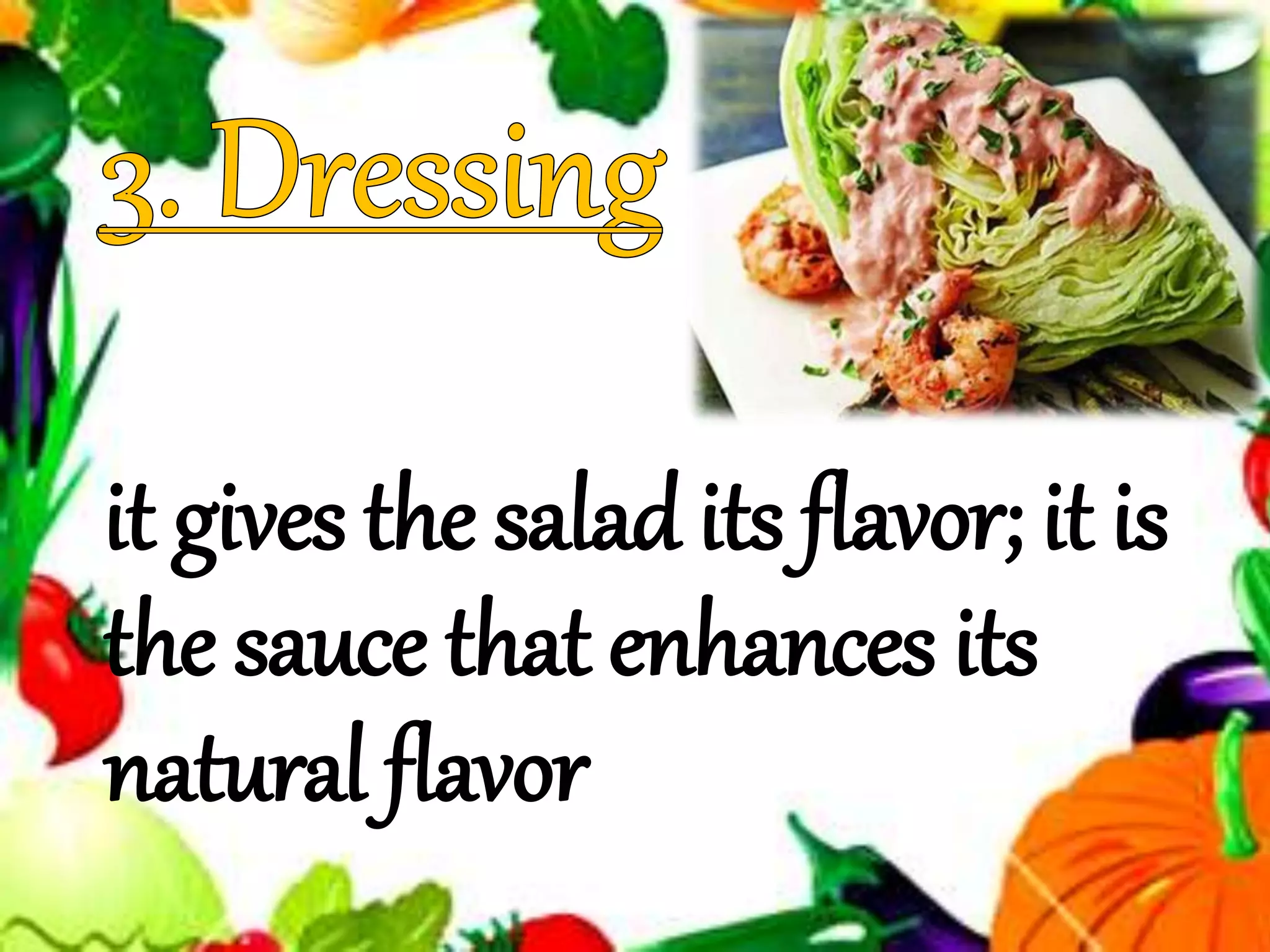 Classification of salad | PPTX