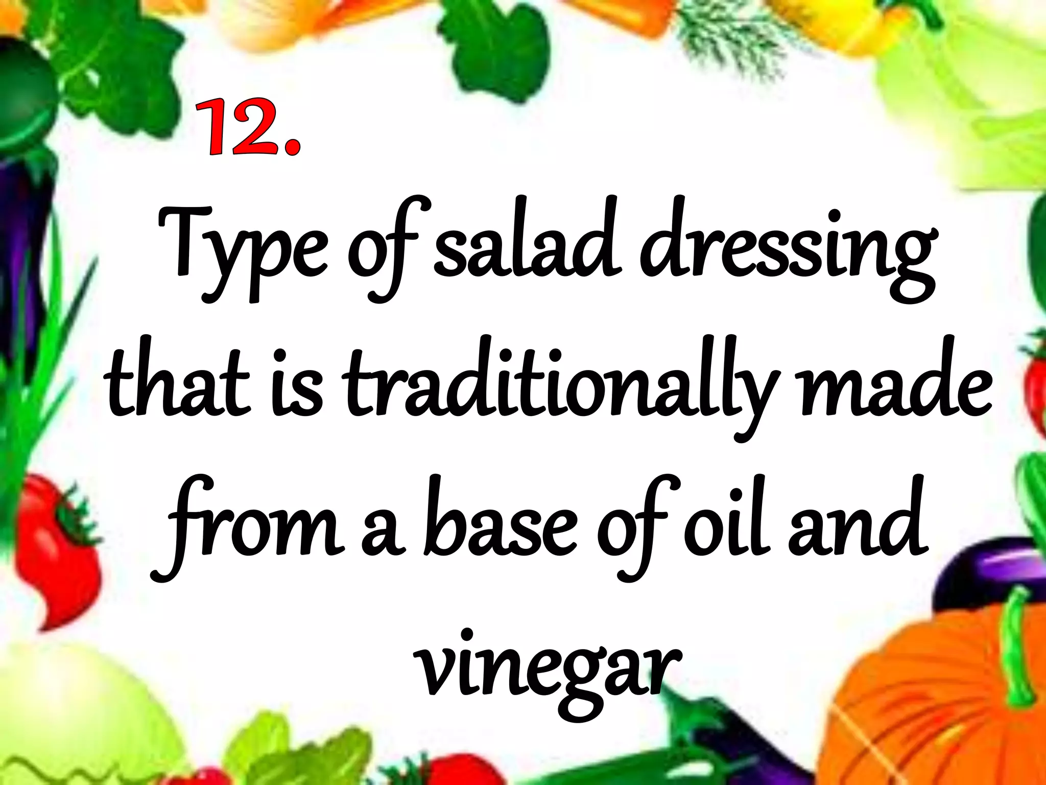 Classification of salad | PPTX