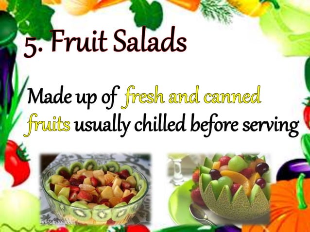 Classification of salad | PPTX