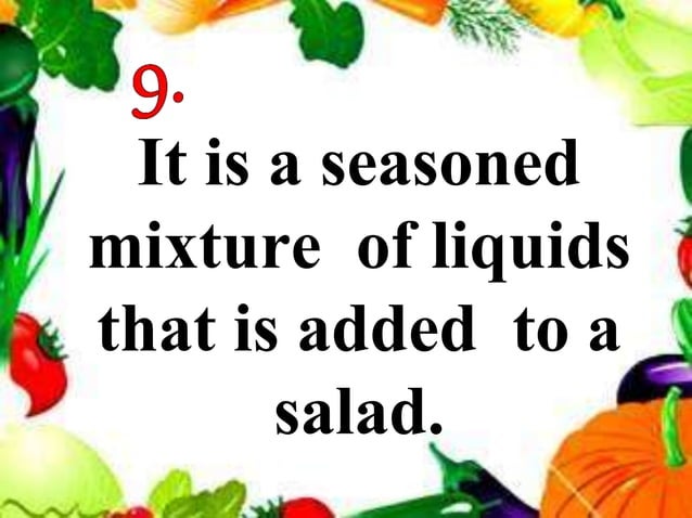 classificationofsalad.pptx | Cooking | Food & Drink