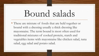 Classification of salad according to ingredients | PPTX