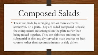Classification of salad according to ingredients | PPTX