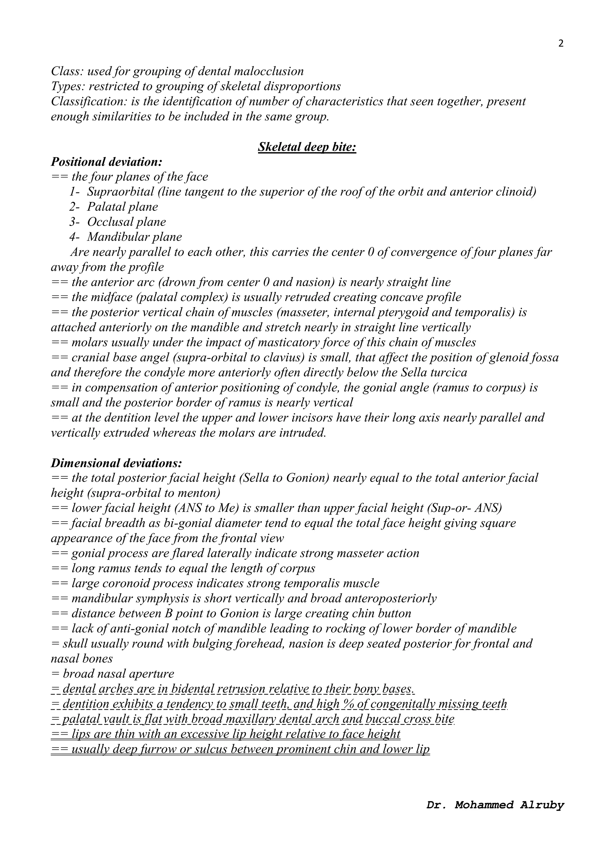 classification ofSassoni skeletal facial types.docx | Dental Health ...