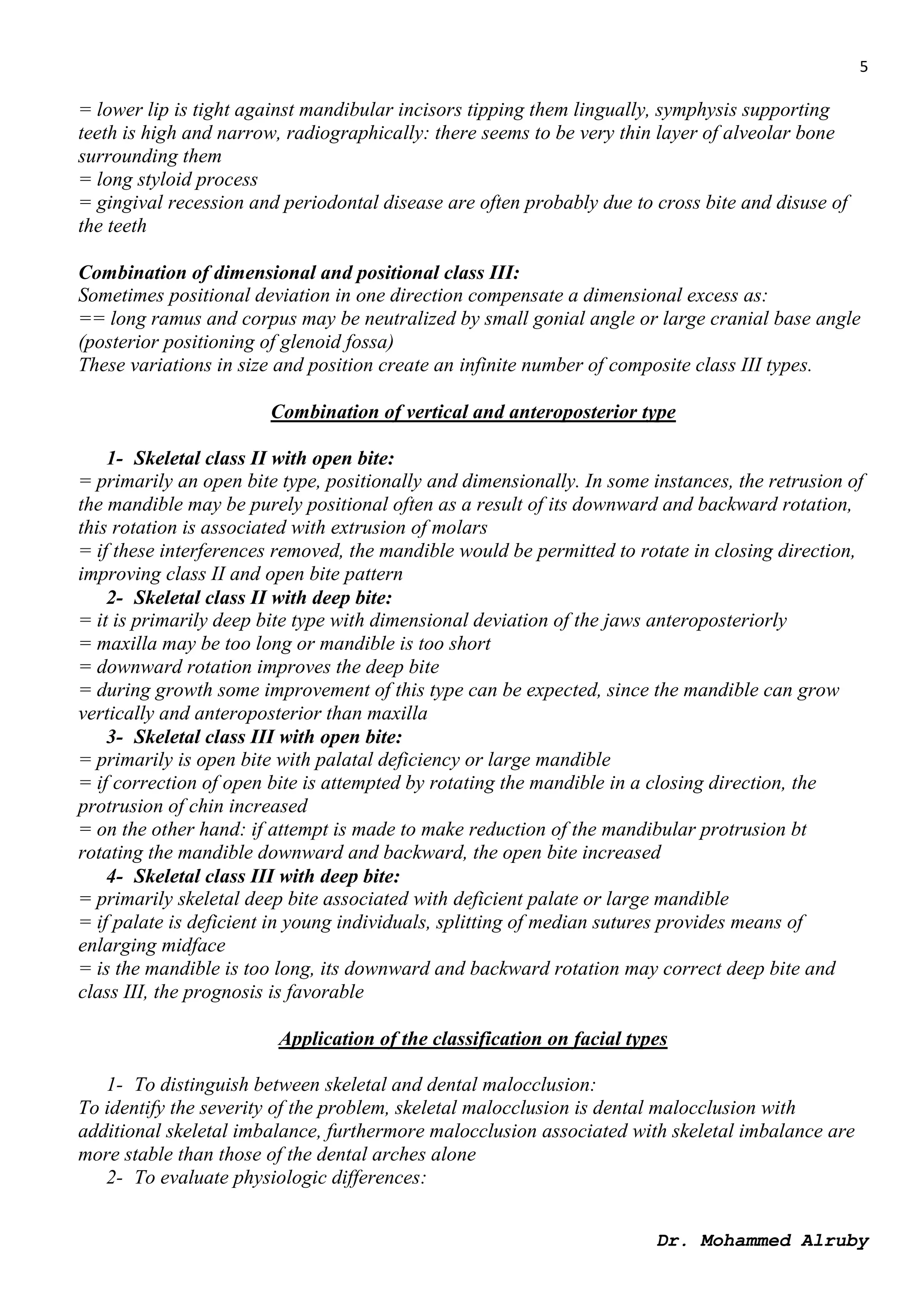 classification ofSassoni skeletal facial types.docx | Dental Health ...