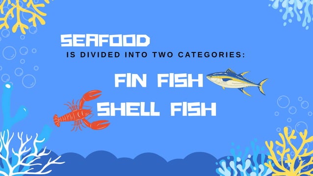 cookery 10-Classification of seafood.pptx | Fish and Aquariums | Pets