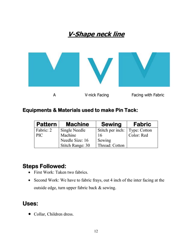 Classification of seam, sewing method and use | PDF