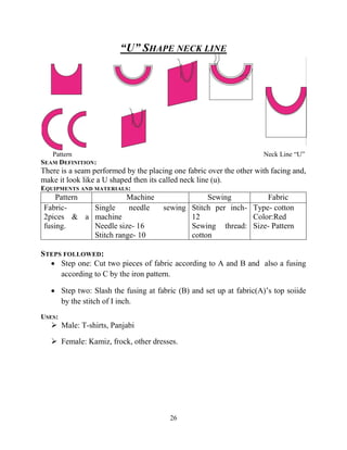 Classification of seam, sewing method and use | PDF