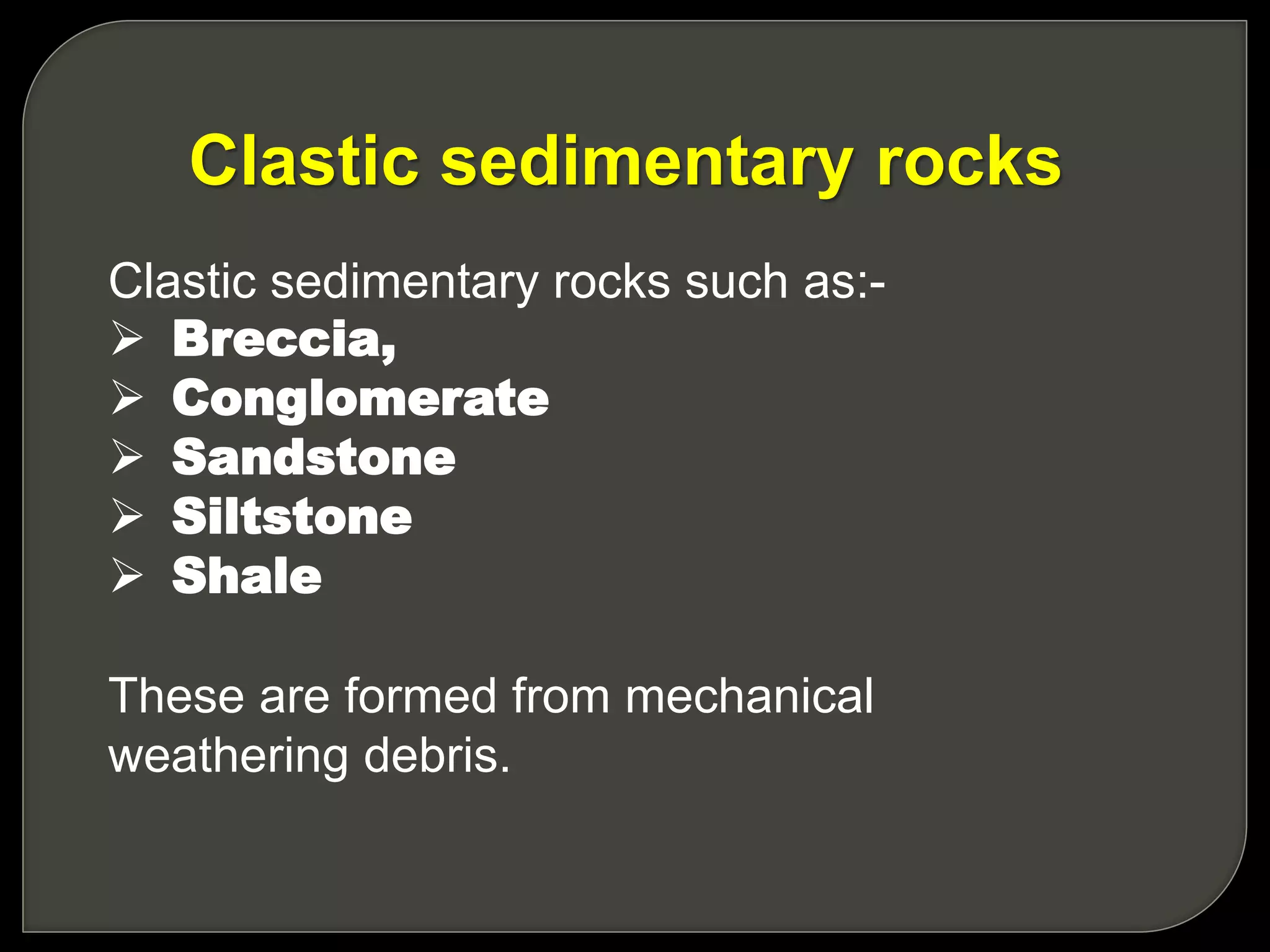 Classification of sedimentary | PPT