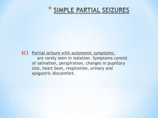 Simple Partial Seizure