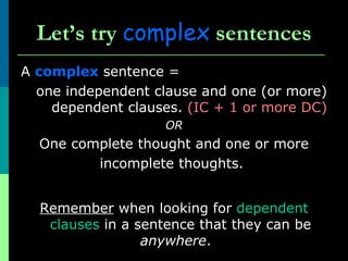 Classification of sentences | PPT