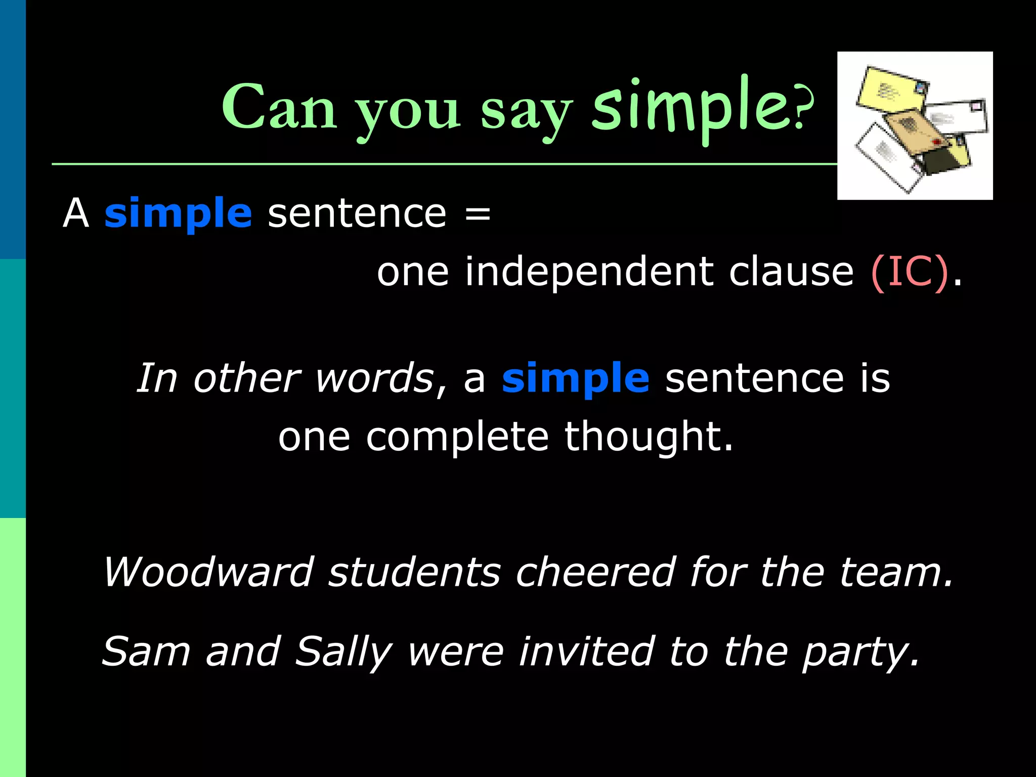 Classification of sentences | PPT