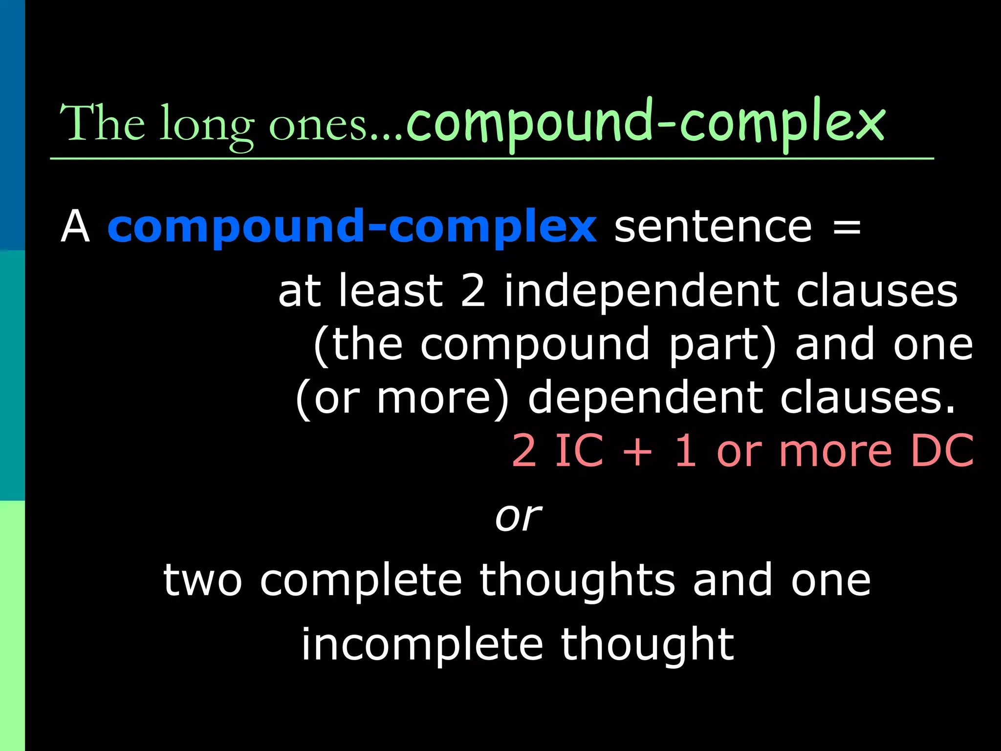 Classification of sentences | PPT
