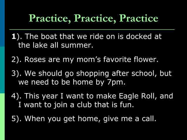 Classification of sentences | PPT