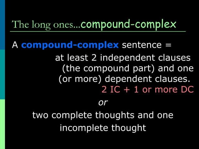 Classification of sentences | PPT