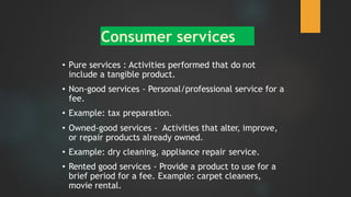 Classification of services | PPTX