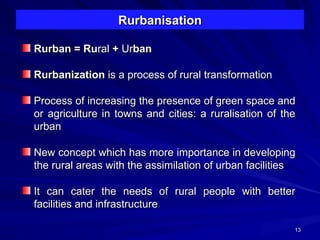 Classification of Human Settlements presentation | PPT