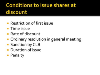 Classification of shares | PPTX
