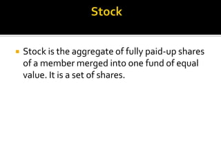 Classification of shares | PPTX
