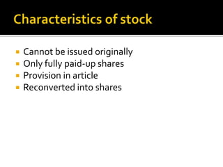 Classification of shares | PPTX