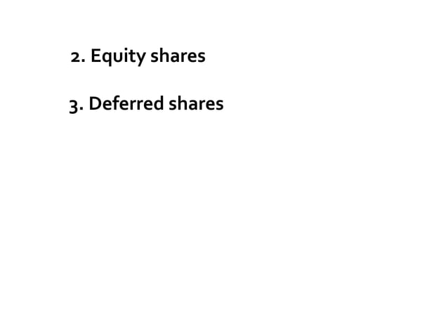 Classification of shares | PPTX