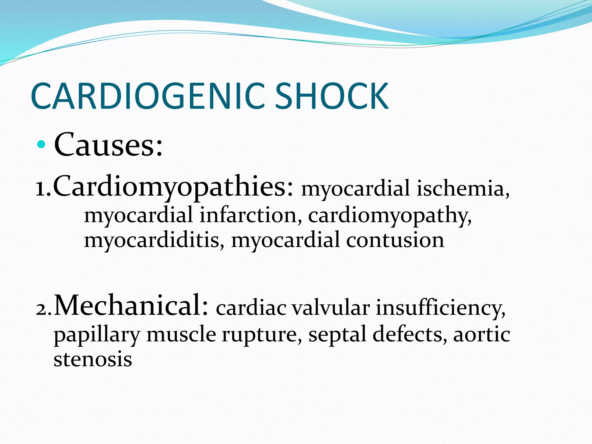 Classification of shock | PPTX