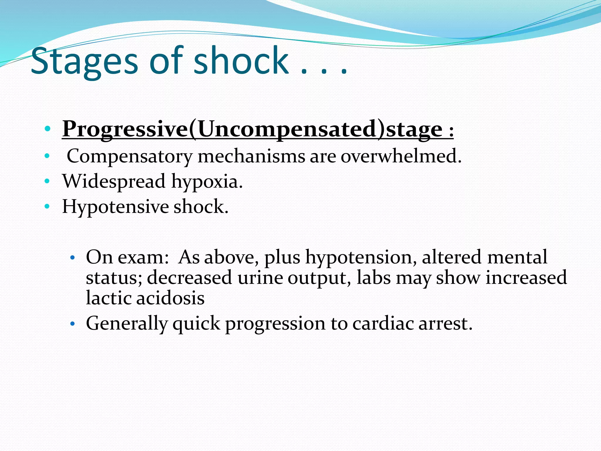 Classification of shock | PPTX