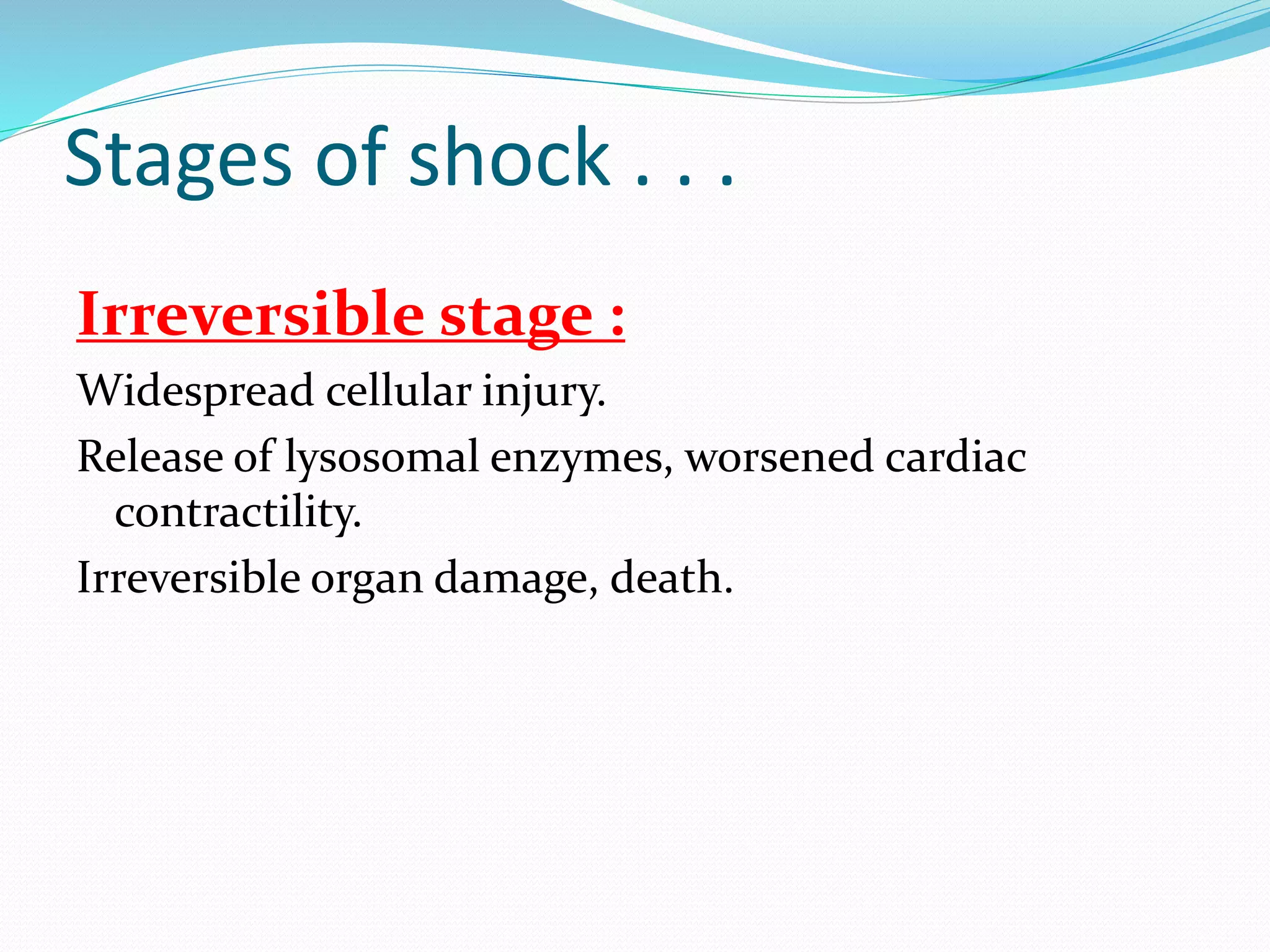 Classification of shock | PPTX