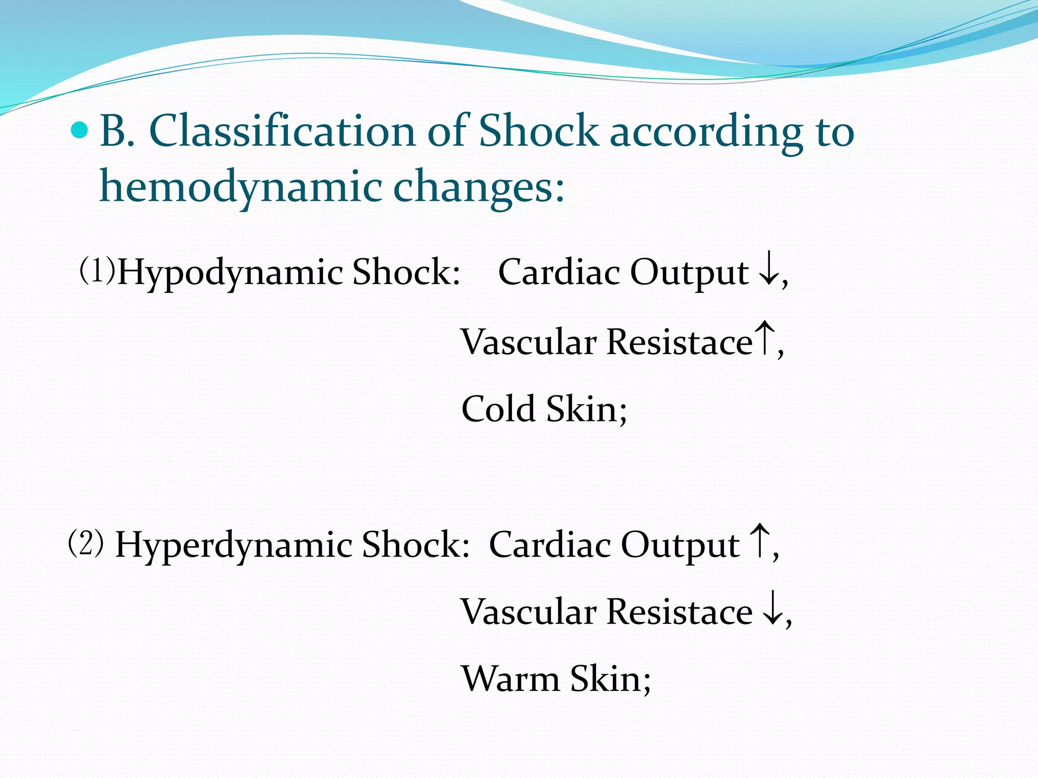 Classification of shock | PPTX