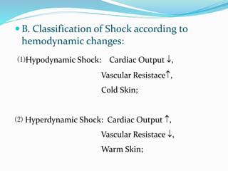 Classification of shock | PPTX