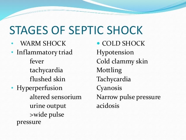 Classification of shock