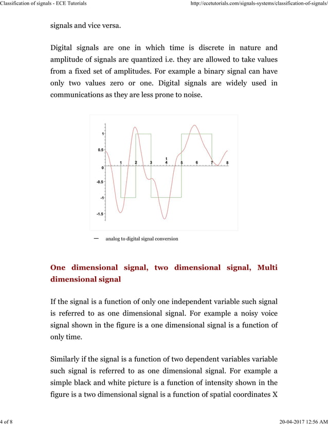 Classification of signal | PDF | Free Download