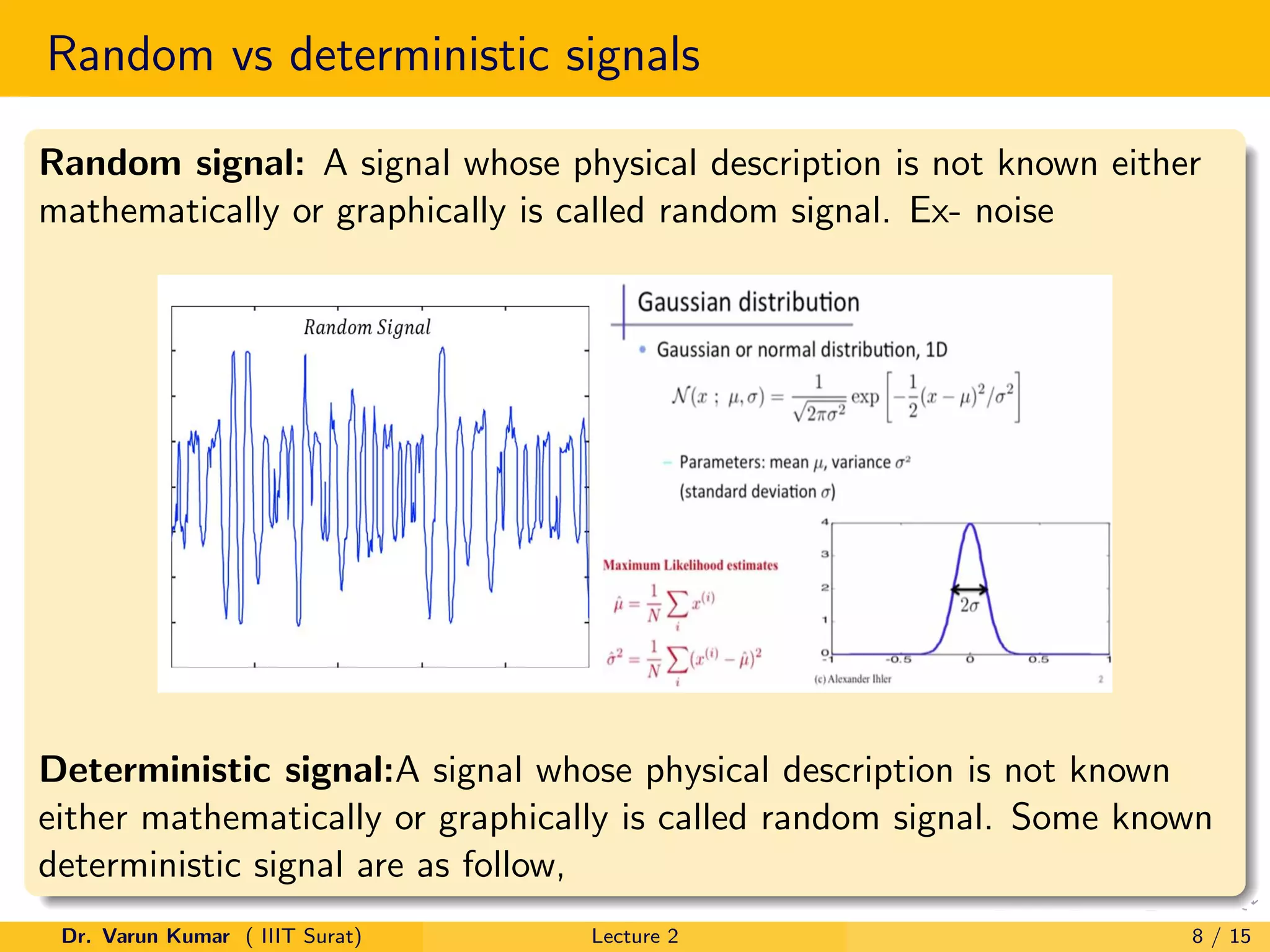 Classification of signal | PPT Classification of signal | PPT