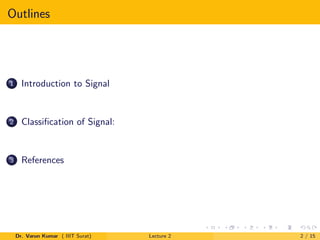 Classification of signal | PPT