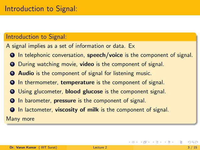 Classification of signal | PPT