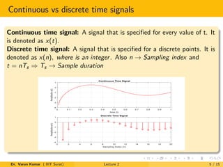 Classification of signal | PPT