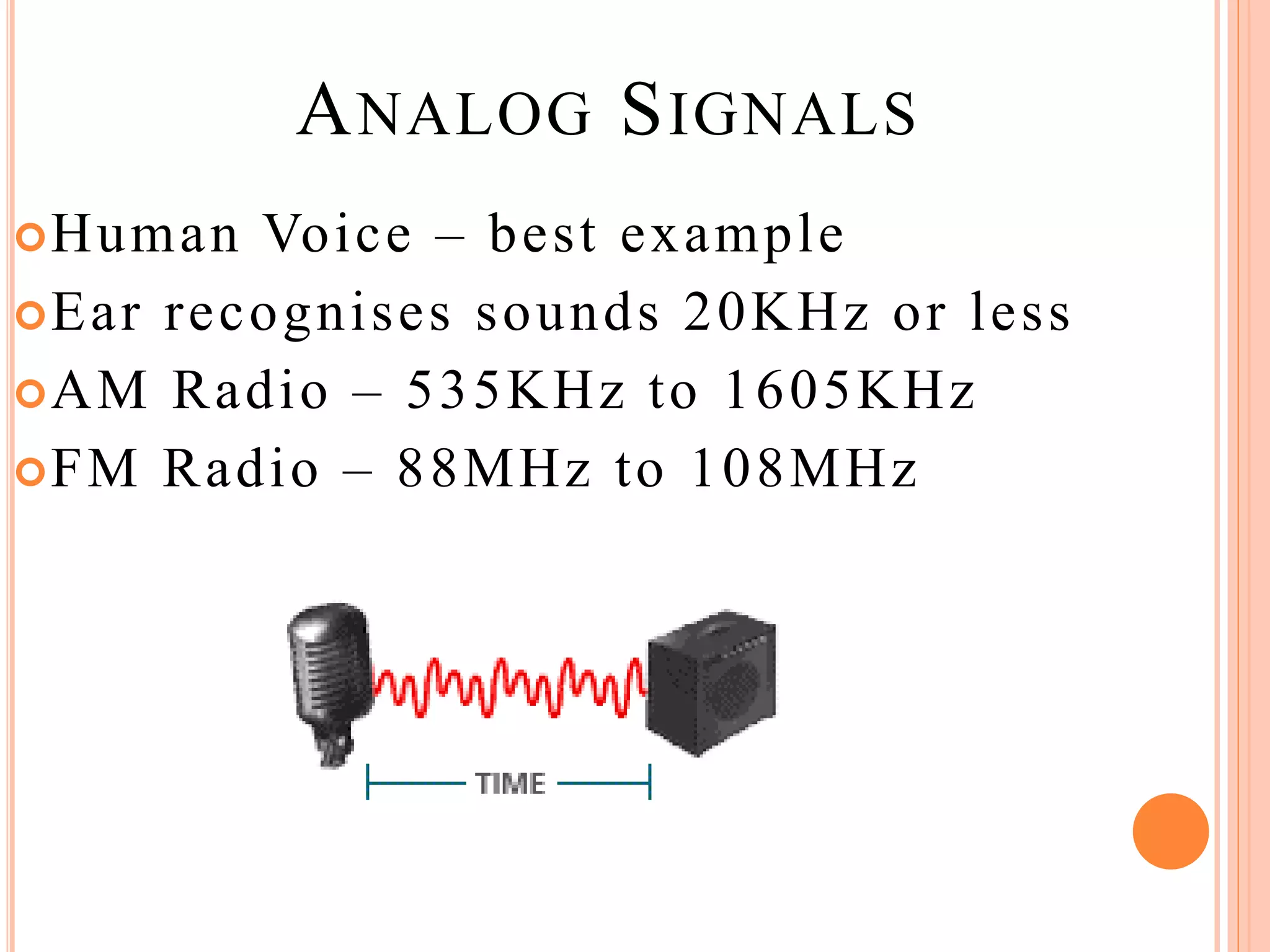 Classification of signals | PPTX