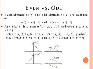 Classification of signals | PPTX