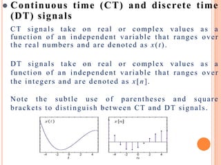 Classification of signals | PPTX