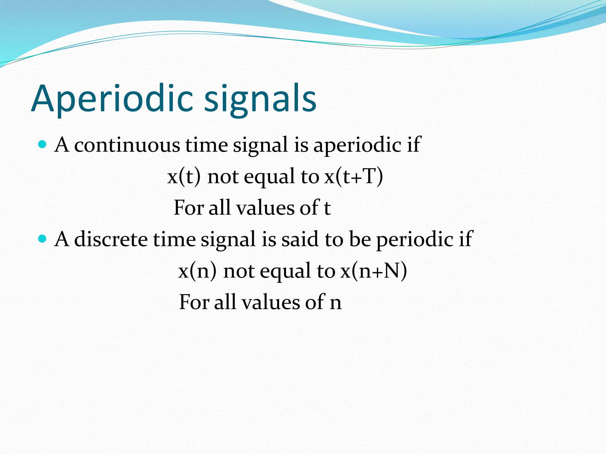 Classification Of Signals Pptx Physics Science