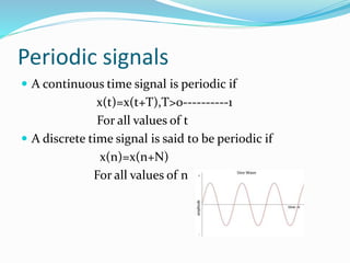 Classification of signals | PPTX