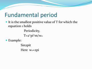 Classification of signals | PPTX