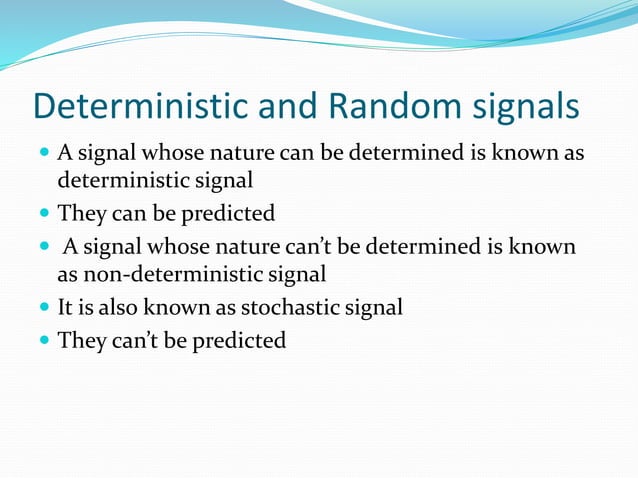 Classification of signals | PPTX | Physics | Science